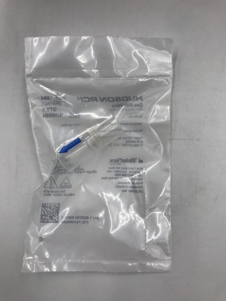 TELEFLEX 1664 Hudson RCI One Way Valve, 22mm OD - 22mm ID (50/Case ...