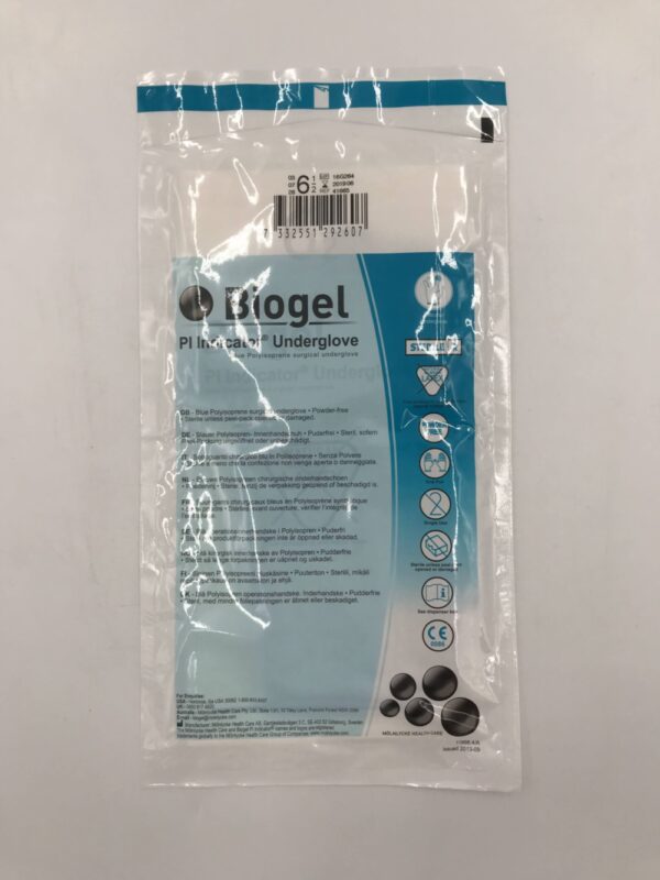 MOLNLYCKE HEALTH 41665 Biogel PI Indicator Surgical Underglove 6.5 (10 ...