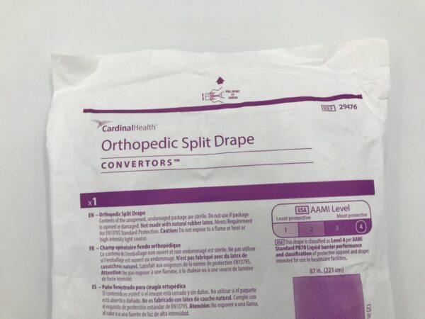 CARDINAL HEALTH 29476 Orthopedic Split Drape Convertors AAMI Level 4 ...