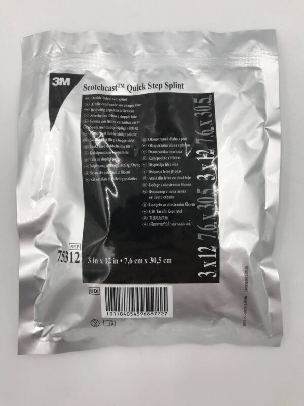 3M 75312 ScotchCast Quick Step Splint Double Sided Felt Splint 3in x ...