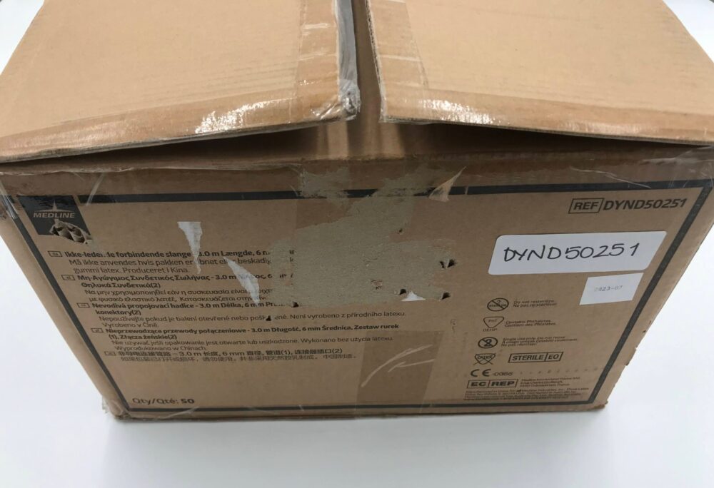 MEDLINE DYND50251 Non-Conductive Connecting Tubing 10Ft x 1/4in (50 ...