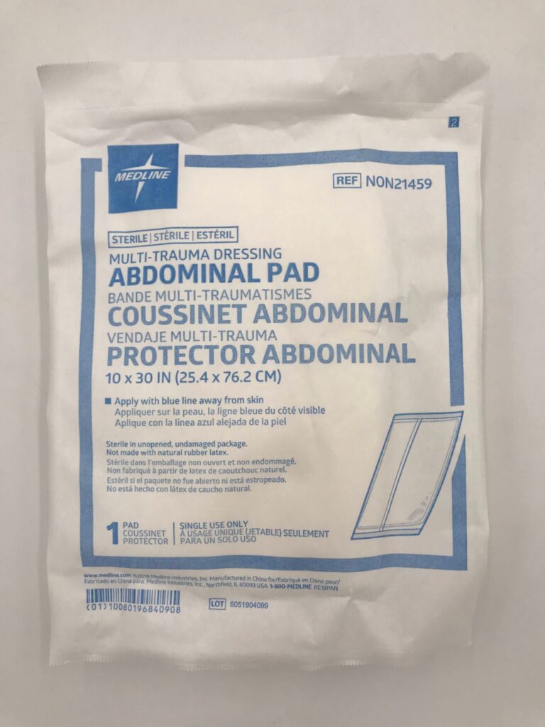 MEDLINE NON21459 Abdominal Pad Multi-Trauma Dressing 10x30in (50/Case ...