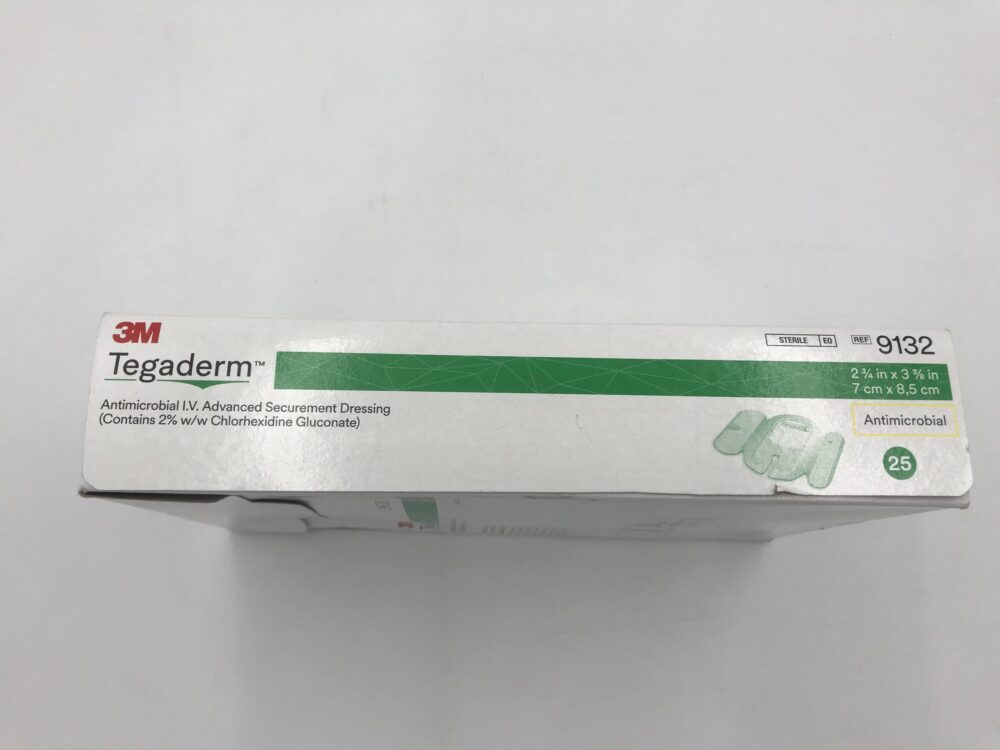 3M 9132 Tegaderm Antimicrobial I.V. Advanced Securement Dressing 2 3/4 ...