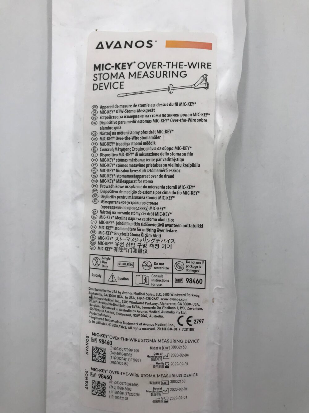 AVANOS 98460 MIC-KEY Over-The-Wire Stoma Measuring Device (X) - GB TECH USA