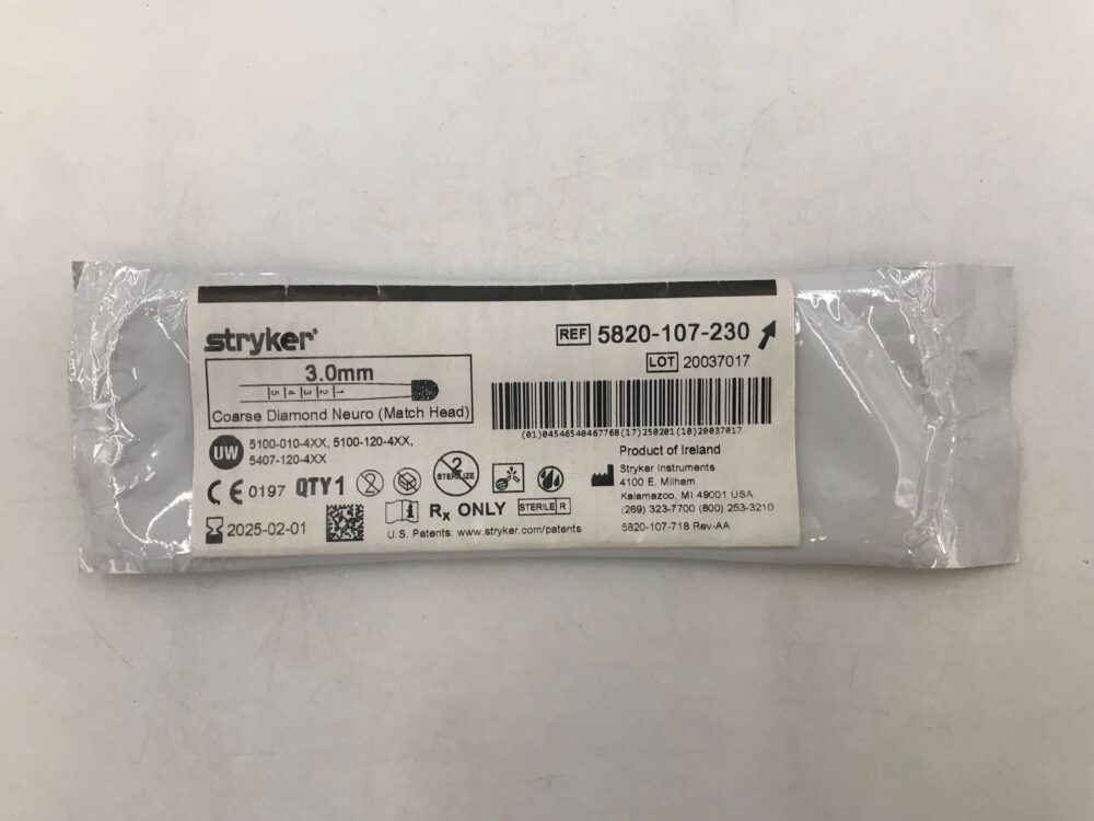 STRYKER 5820-107-230 Coarse Diamond Neuro (Match Head) - GB TECH USA