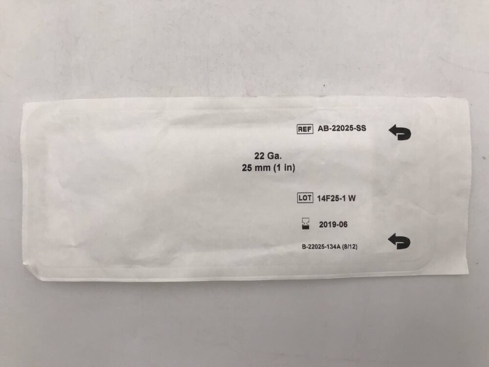 ARROW AB-22025-SS Nerve Block Needle 22G x 25mm (X) - GB TECH USA