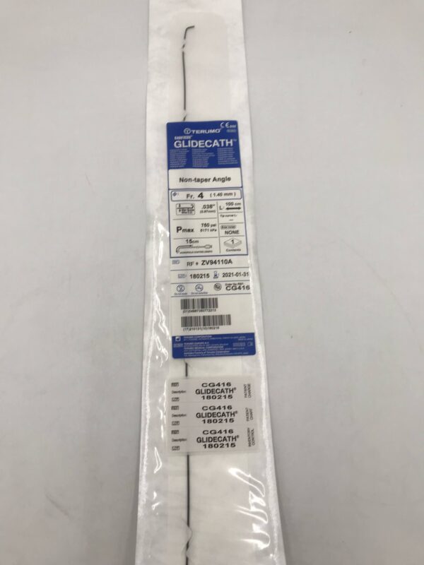 TERUMO CG416 Glidecath Non-Taper Angle Angiographic Catheter Fr4 100cm ...