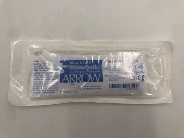 ARROW AB-22025-SS Nerve Block Needle 22G x 25mm (X) - GB TECH USA