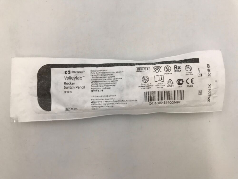 COVIDIEN E2515 Valleylab Rocker Switch Pencil 10′ (X) – GB TECH USA