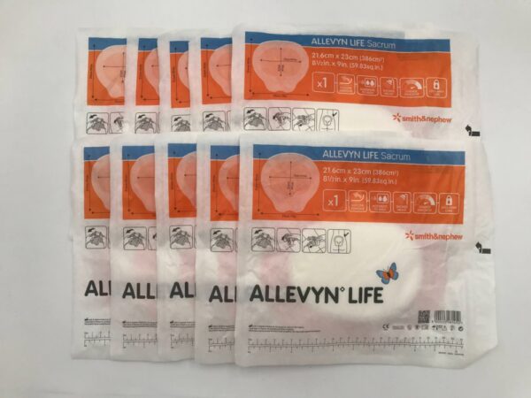 SMITH & NEPHEW 66801307 Allevyn Life Sacrum Silicone Adhesive, Lock ...