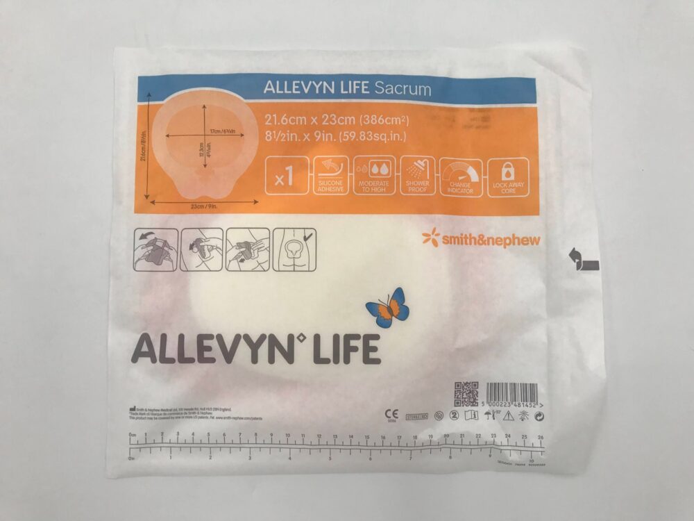 SMITH & NEPHEW 66021307 Allevyn Life Sacrum Silicone Adhesive, Lock ...