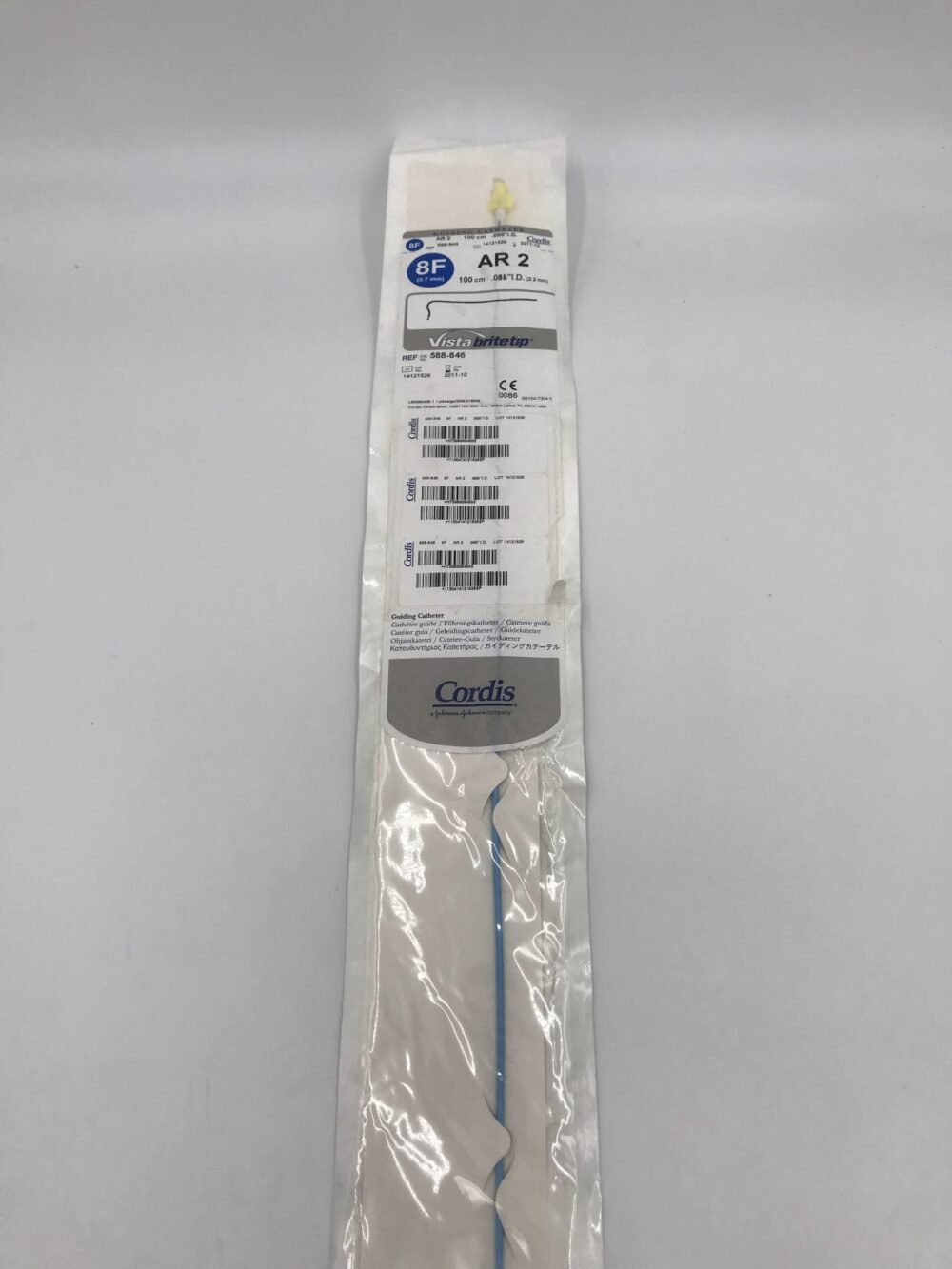 Cordis 588-846 Vista BriteTip Guiding Catheter AR 2 8F (X) - GB TECH USA