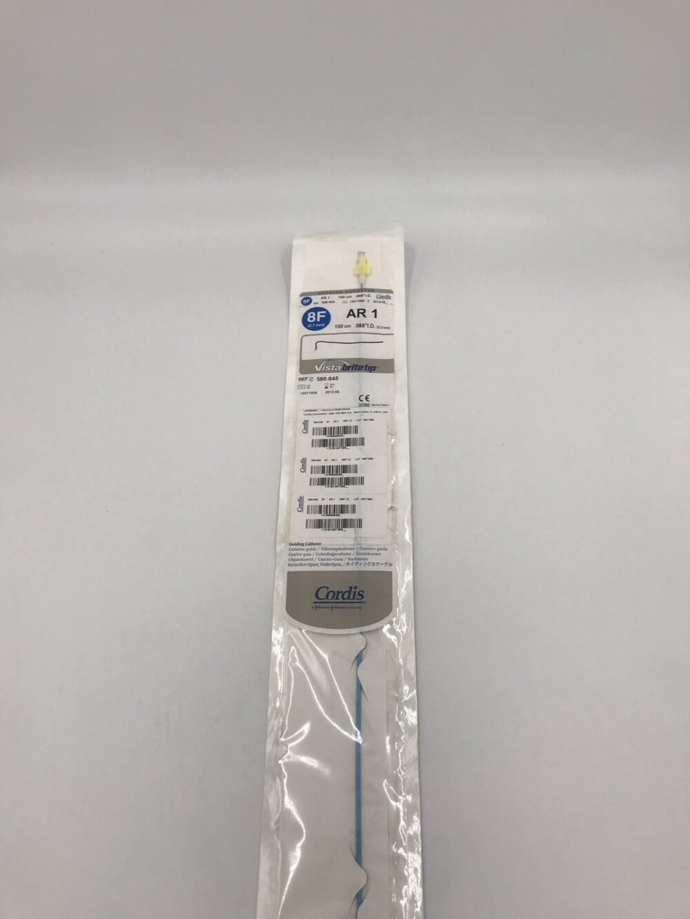 Cordis 588-845 Vista BriteTip Guiding Catheter AR 1 8F (X) - GB TECH USA