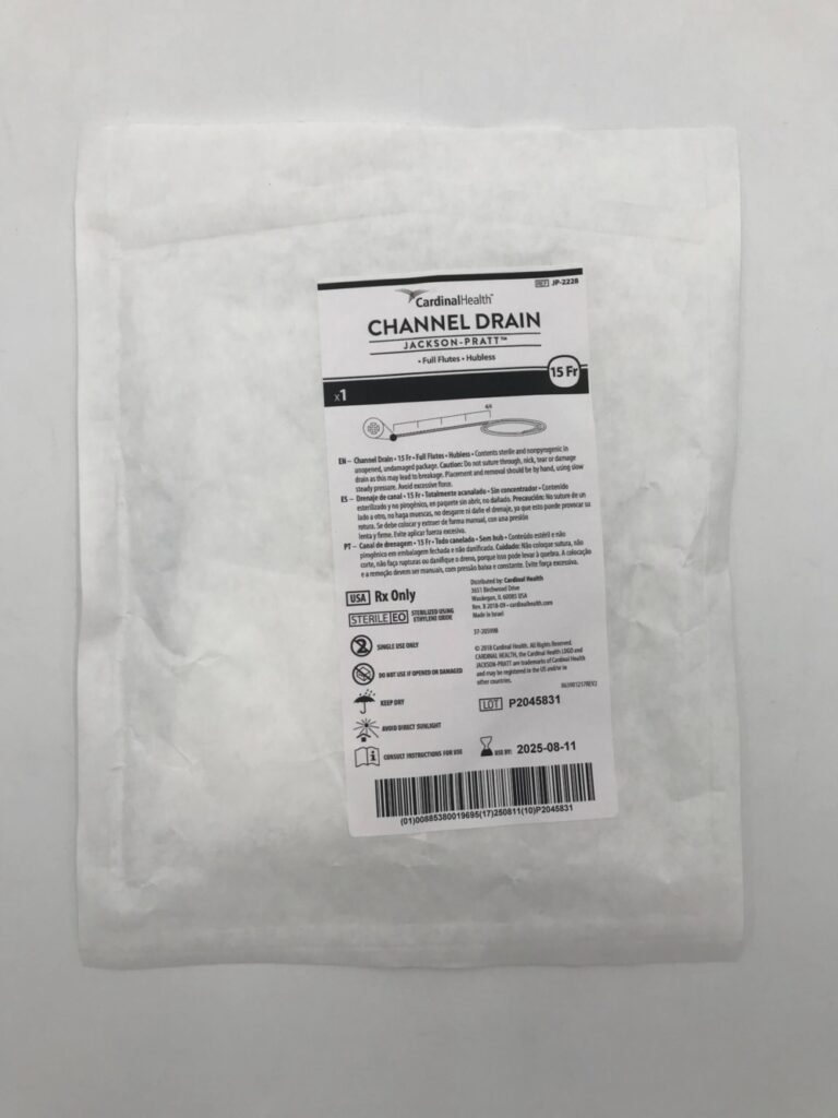 CARDINAL HEALTH JP-2228 Jackson-Pratt Channel Drain Full Flutes Hubless ...