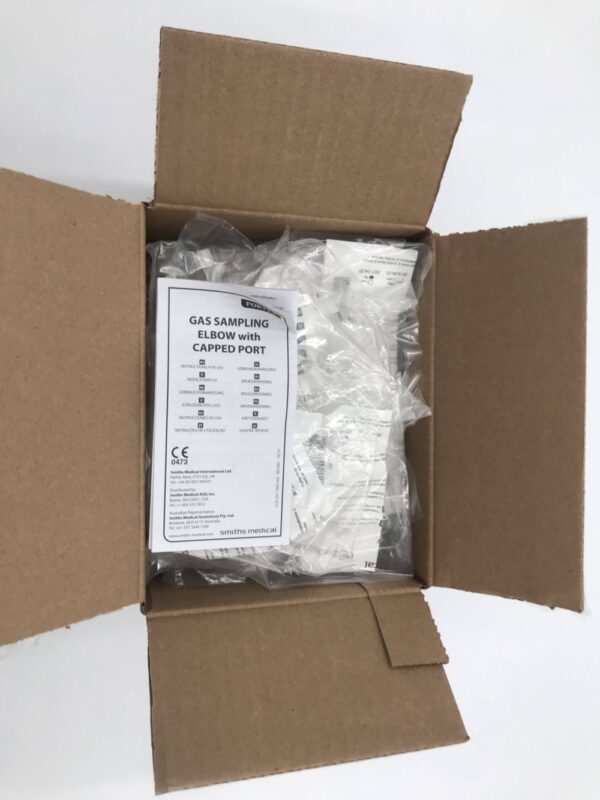 SMITHS MEDICAL 225-3523-804 Portex Gas Sampling Elbow w/Capped Port (20 ...