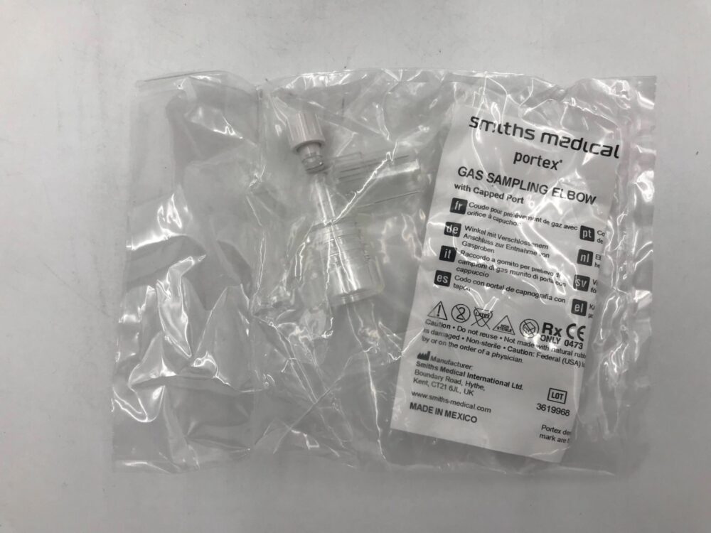 SMITHS MEDICAL 225-3523-804 Portex Gas Sampling Elbow w/Capped Port (20 ...