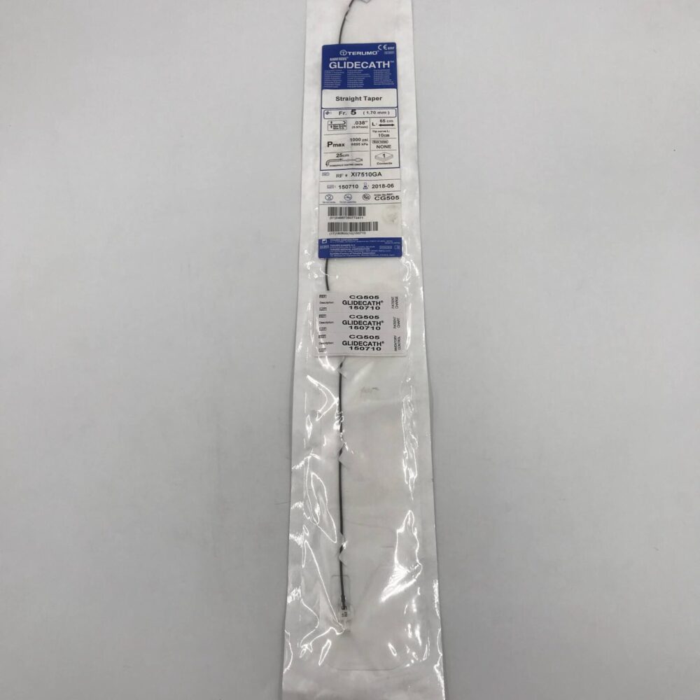 Terumo CG521 GlideCath Simmons/Sidewinder 2 Fr.5 Angiographic Catheter ...