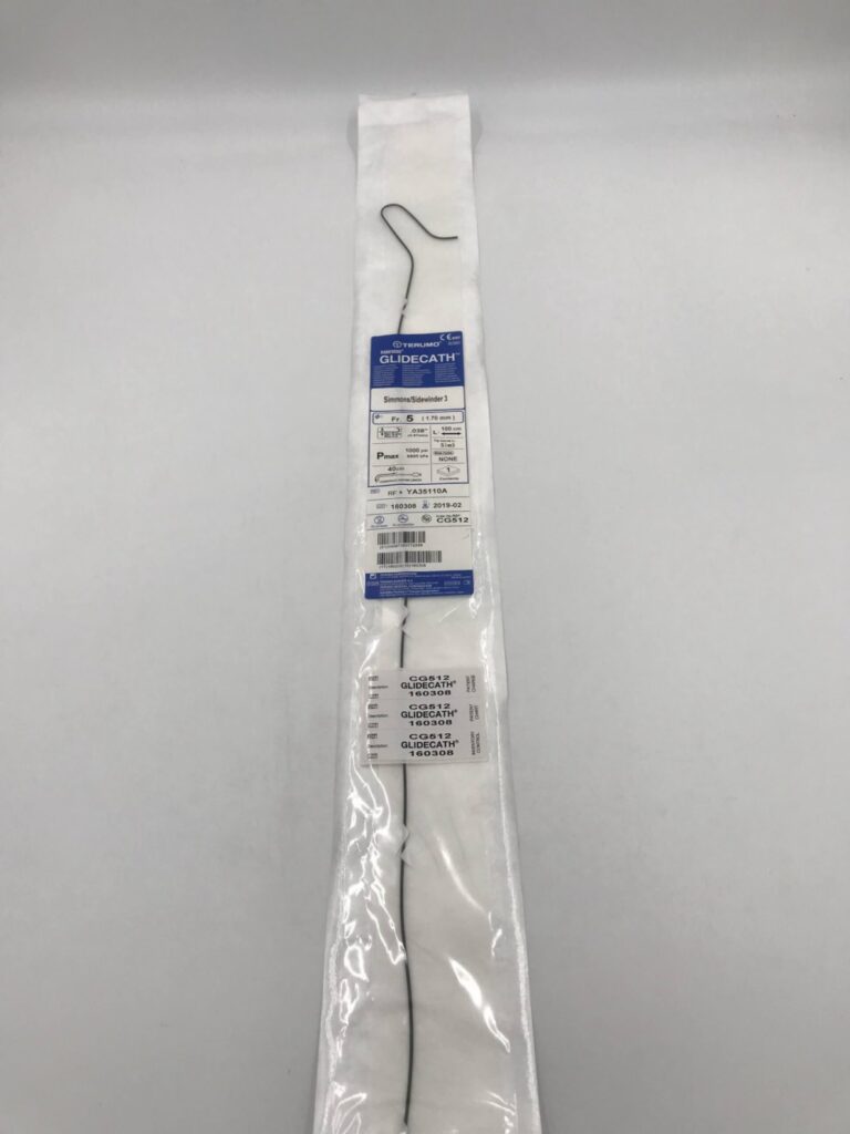 Terumo CG512 Glidecath Simmons/Sidewinder 3 Fr.5 Angiographic Catheter ...