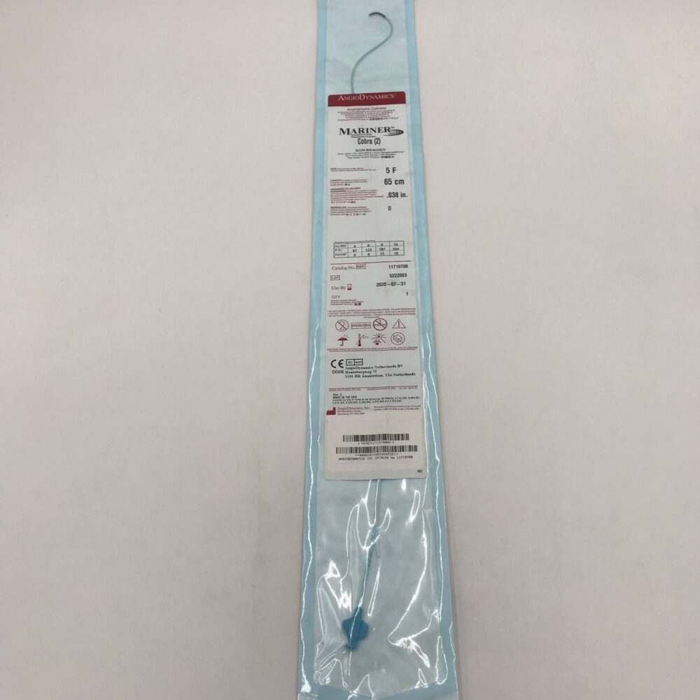 Terumo CG511 GlideCath Simmons/Sidewinder 2 Fr.5 Angiographic Catheter ...