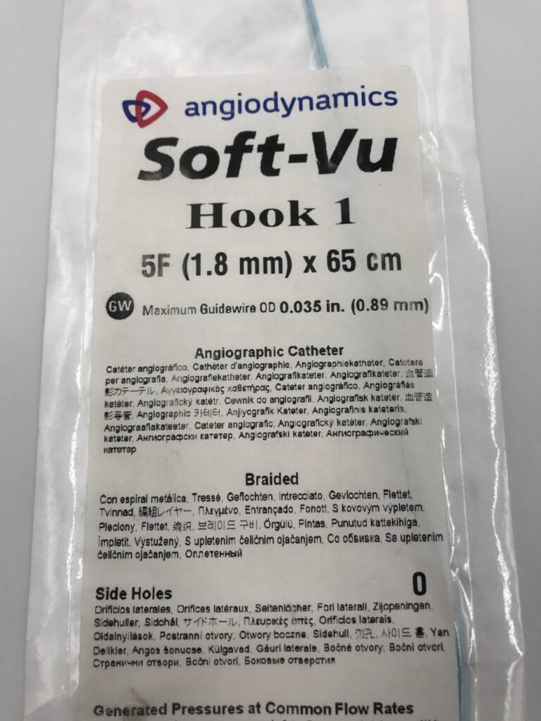 AngioDynamics 10709301 Soft-Vu Hook 1 Braided 5F Angiographic Catheter ...