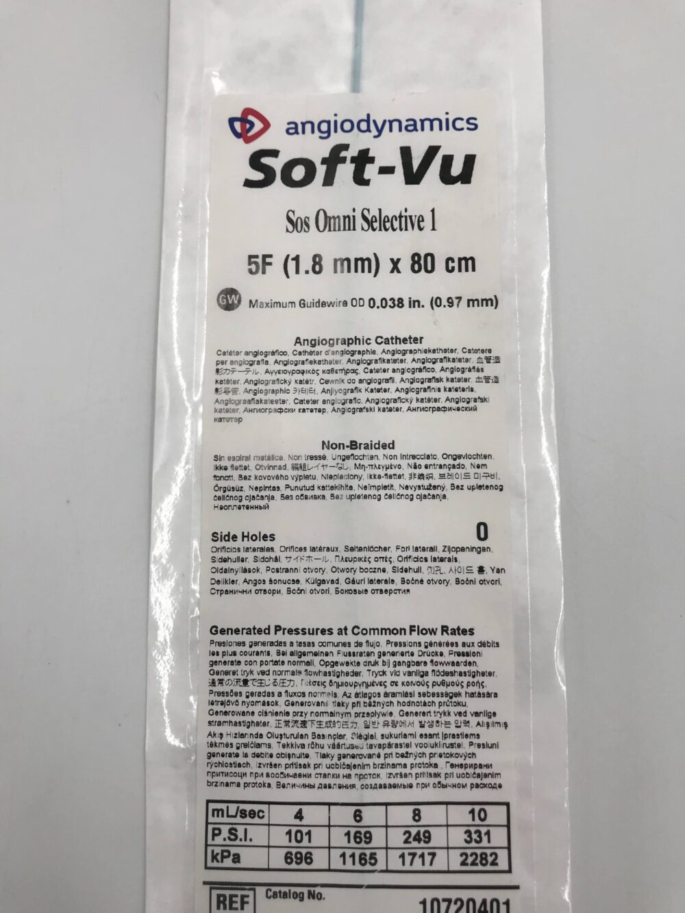 AngioDynamics 10720401 Soft-Vu Sos Omni Selective 1 Non-Braided ...