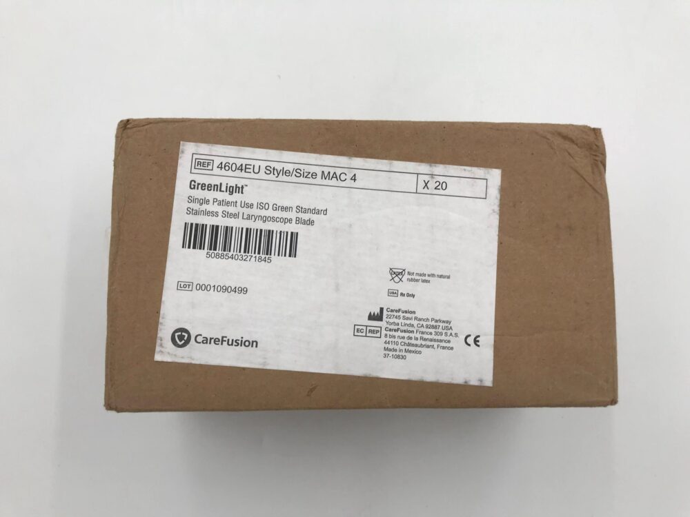 CAREFUSION 4604EU GreenLight ISO Green Standard Stainless Steel ...