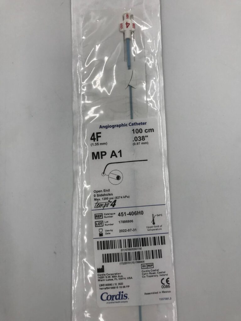 CORDIS 451-406H0 Tempo4 Angiographic Catheter MP A1 4F (X) - GB TECH USA