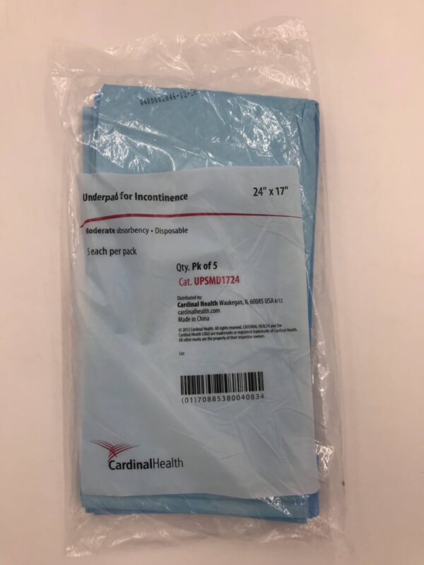 CARDINAL HEALTH UPSMD1724 Underpad for Incontinence, Moderate ...