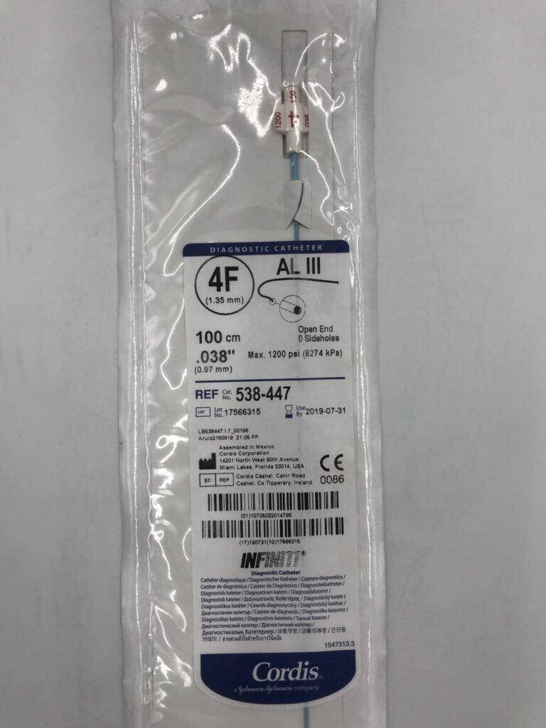 CORDIS 538-447 Infiniti Diagnostic Catheter AL III 4F (X) – GB TECH USA