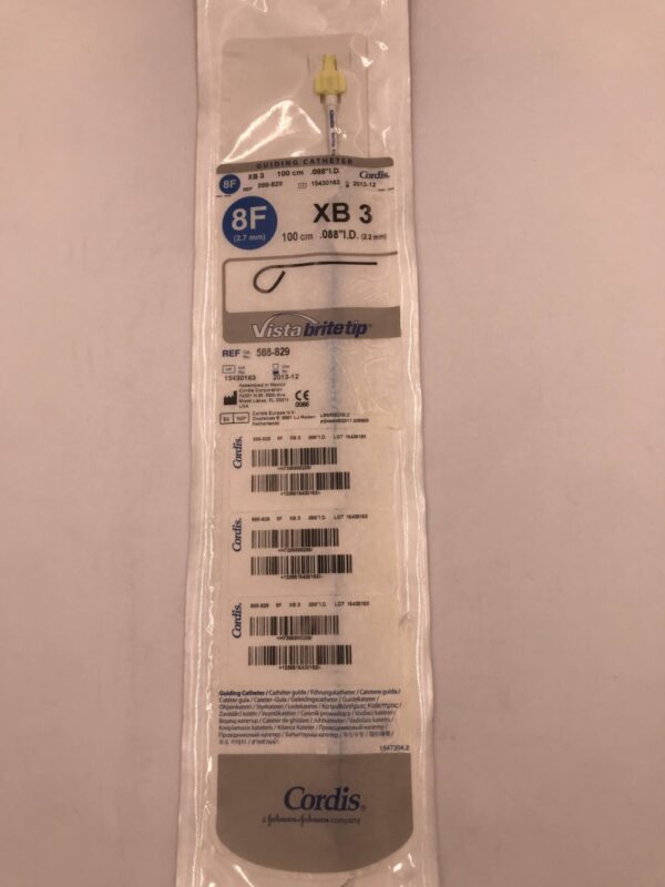 CORDIS 588-829 VistaBriteTip Guiding Catheter XB 3 8F 100cm (X) - GB ...