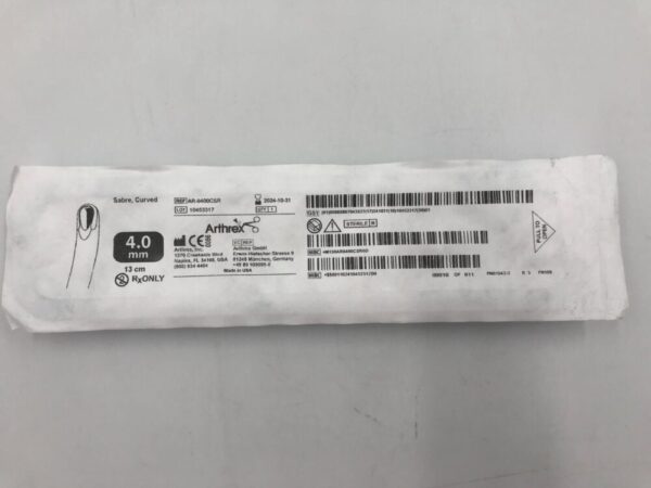 Arthrex AR-8400CSR Sabre, Curved 4.0mm 13cm - GB TECH USA