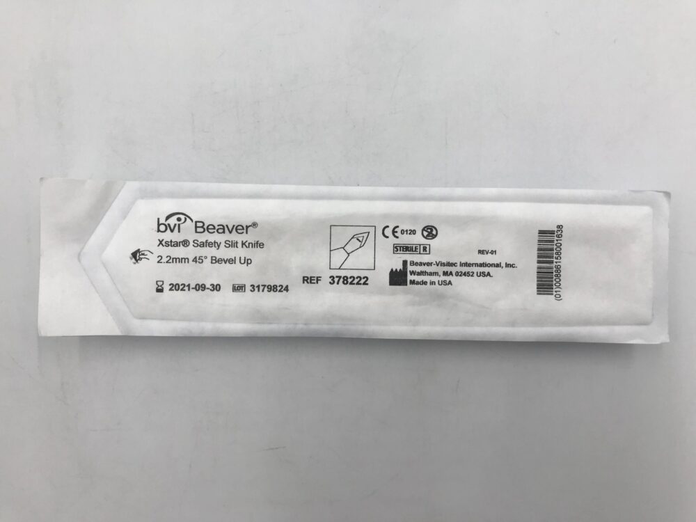 BVI 378222 Beaver Visitec Xstar Safety Slit Knife 2.2mm 45Deg Bevel Up ...