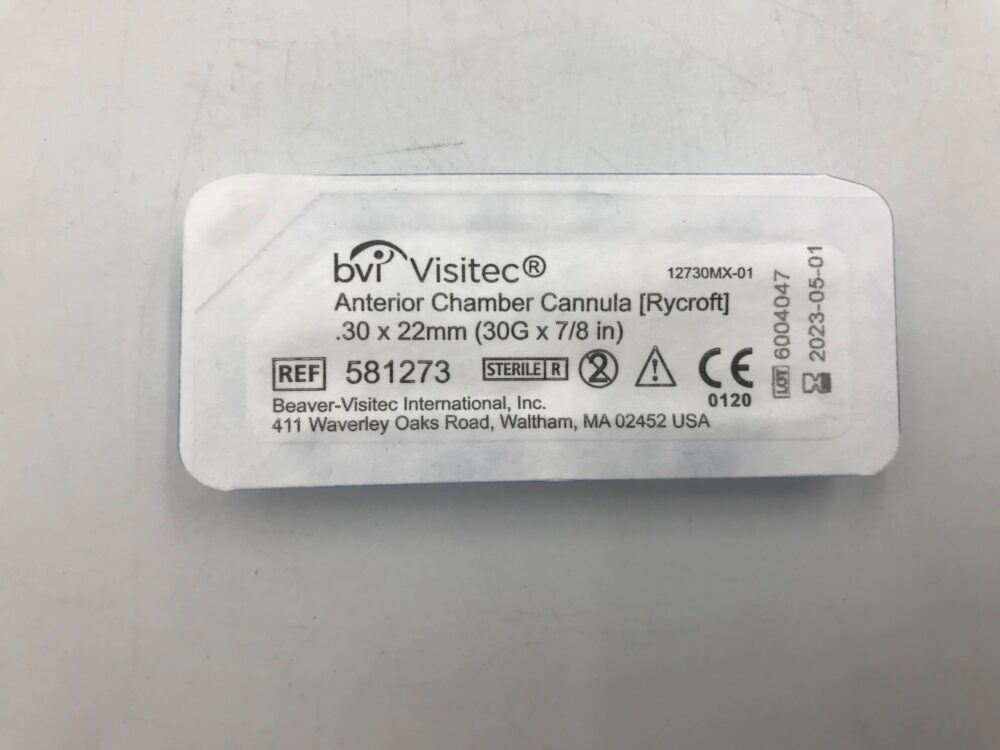 BVI 581273 Visitec Anterior Chamber Cannula .30 x 22mm 30G – GB TECH USA
