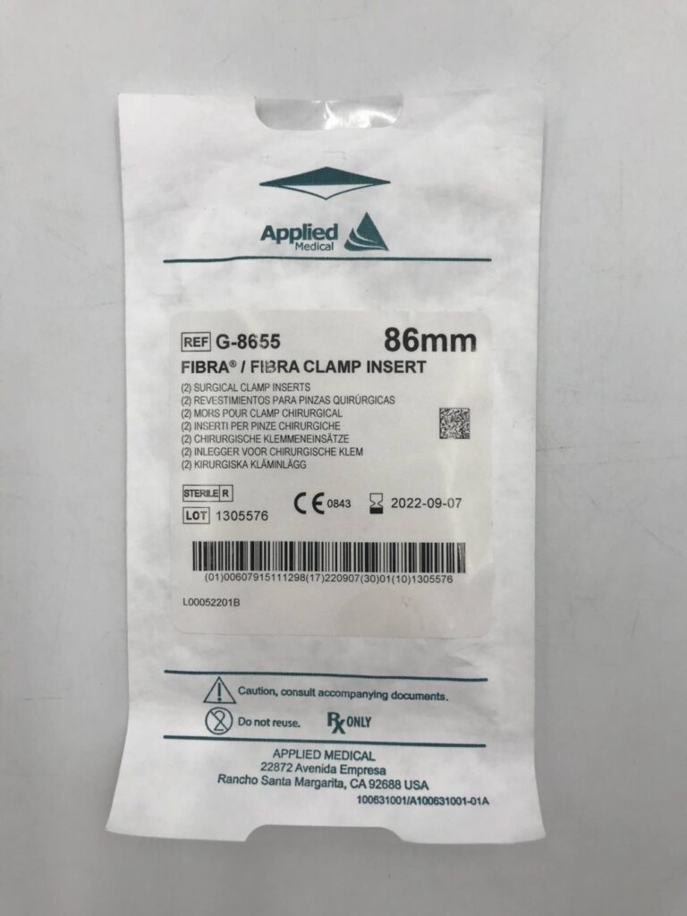 APPLIED MEDICAL G-8655 Fibra Clamp Insert, Surgical Clamp Inserts 86mm ...