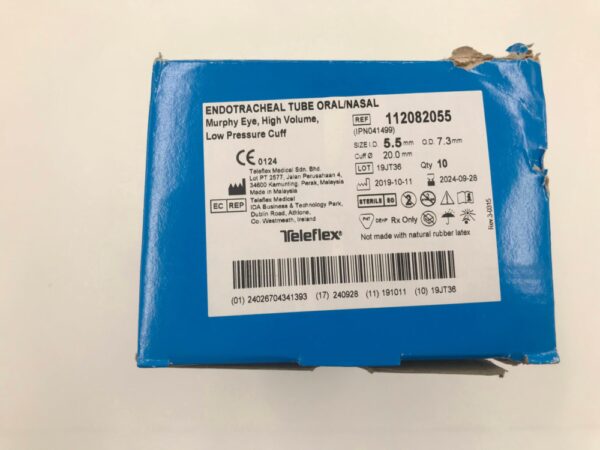 TELEFLEX 112082055 Endotracheal Tube Oral/Nasal 5.5mm (10/Box) - GB ...