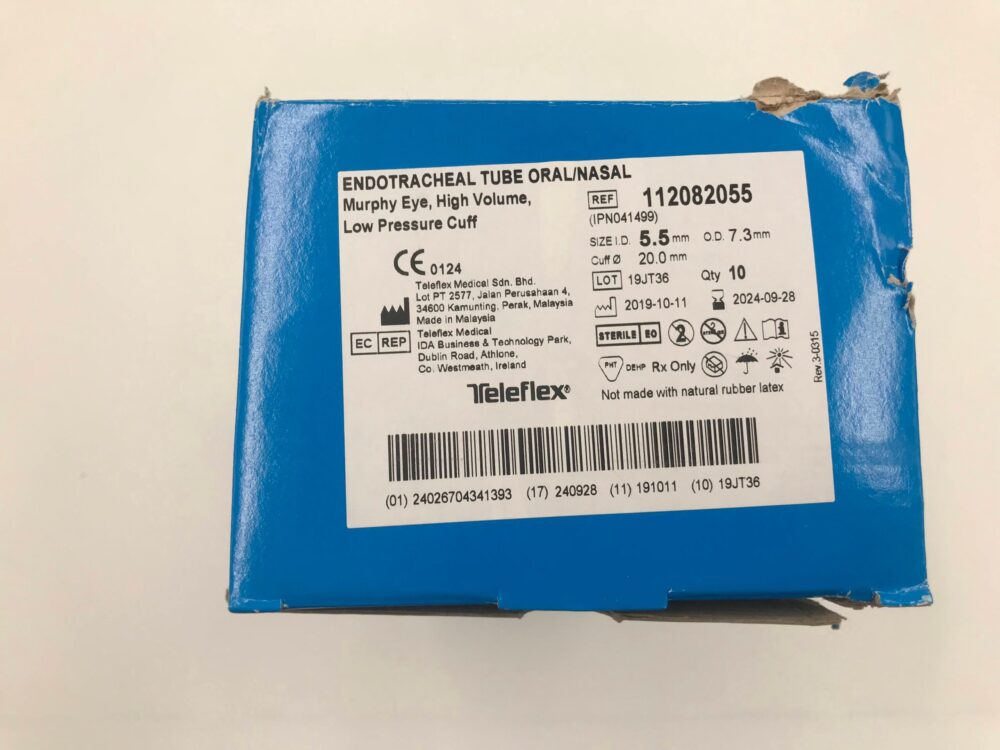 TELEFLEX 112082055 Endotracheal Tube Oral/Nasal 5.5mm (10/Box) - GB ...