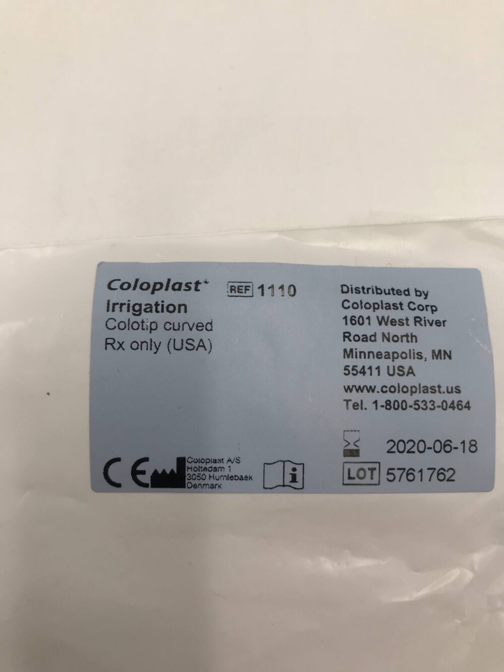 Coloplast 1110 Irrigation Colotip Curved (X) - GB TECH USA