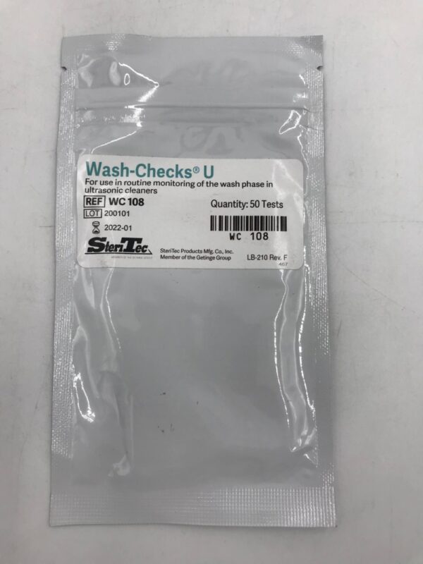 SteriTec WC108 Wash-Checks U (50/PKG) (X) - GB TECH USA