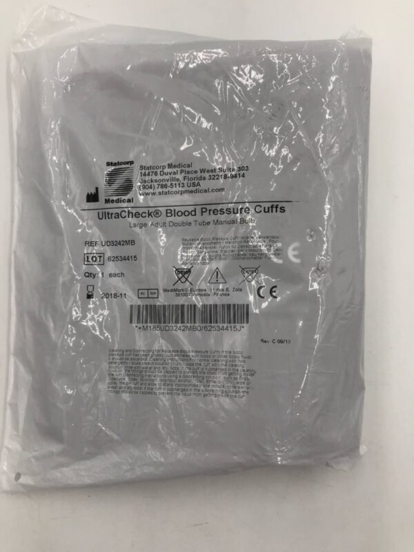 Statcorp UD3242MB Ultra Check Blood Pressure Cuffs Large Adult 32-42cm ...