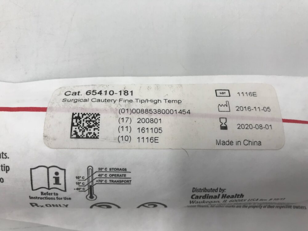 Cardinal Health 65410-181 Surgical Cautery FIne Tip/High Temp (X) - GB TECH USA