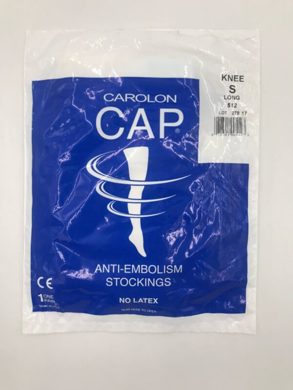 CAROLON 512 CAP Anti-Embolism Stockings Knee S Long (1Pair/Pkg) - GB ...