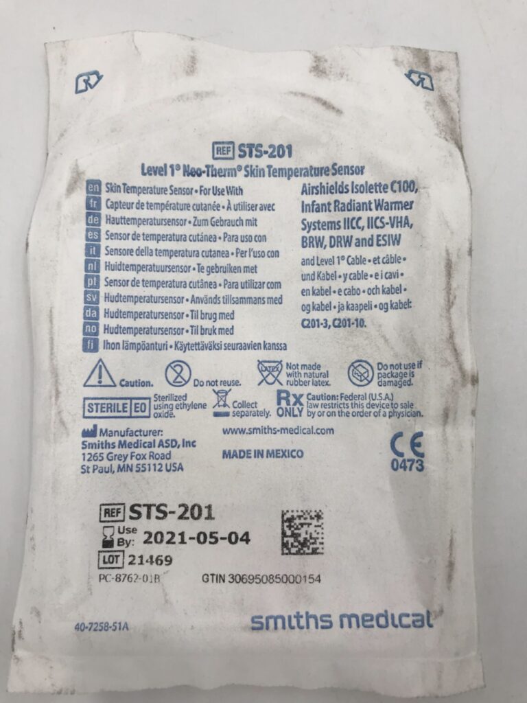 Smiths Medical STS-201 Level 1 Neo-Therm Skin Temperature Sensor (X ...