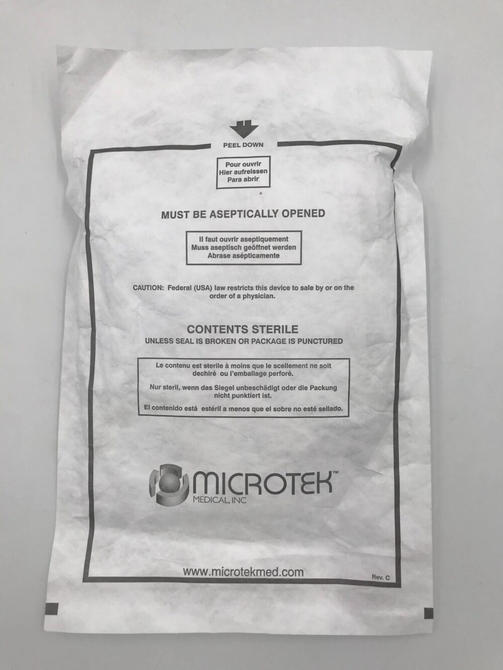 MICROTEK 63030RT Ecolab Genesys Banded Bag w/ Rubber Band & Tape 76cm x ...