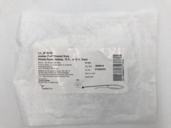 CardinalHealth JP-2229 Jackson-Pratt Channel Drain Silicone Round ...