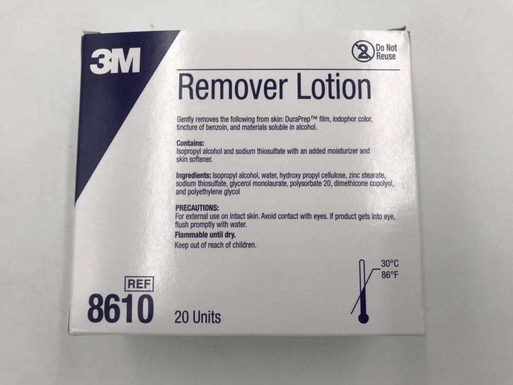 3M 8610 Remover Lotion (20/Box) (X) - GB TECH USA