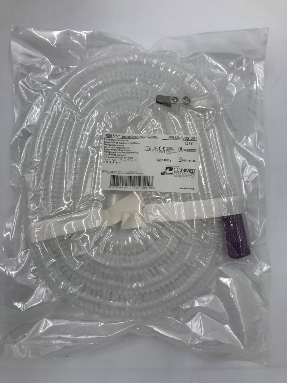 CONMED 60-6805-001 Smoke Evacuation System (1000 SES) Hand Held Tubing ...
