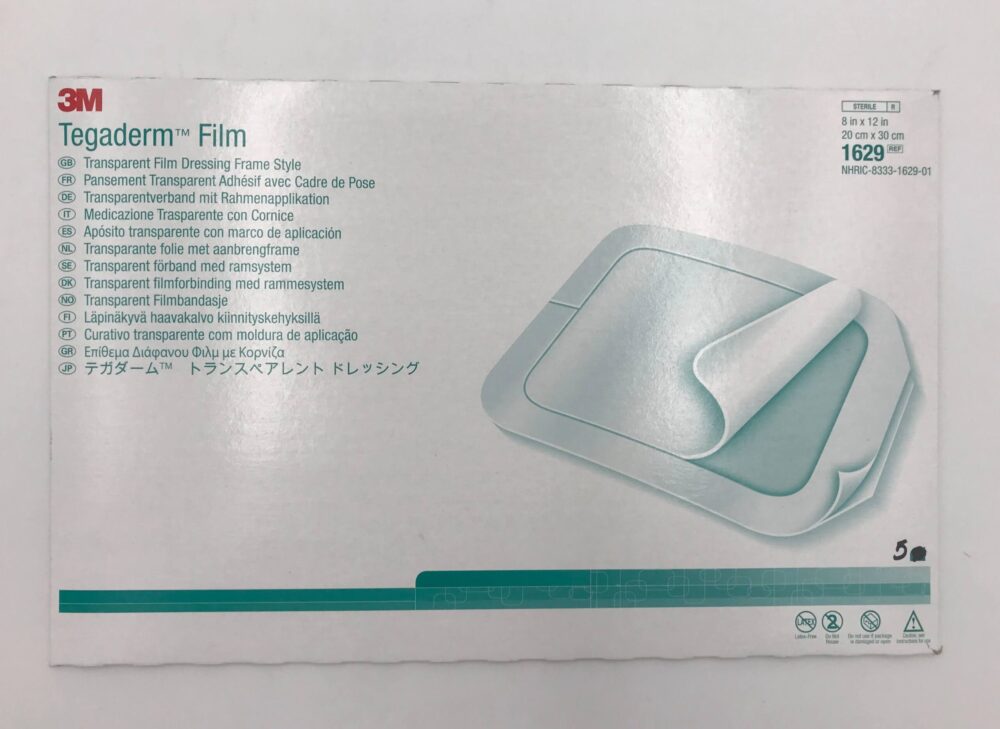 3M 1629 Tegaderm Film Transparent Film Dressing Frame Style 20cm x 30cm ...