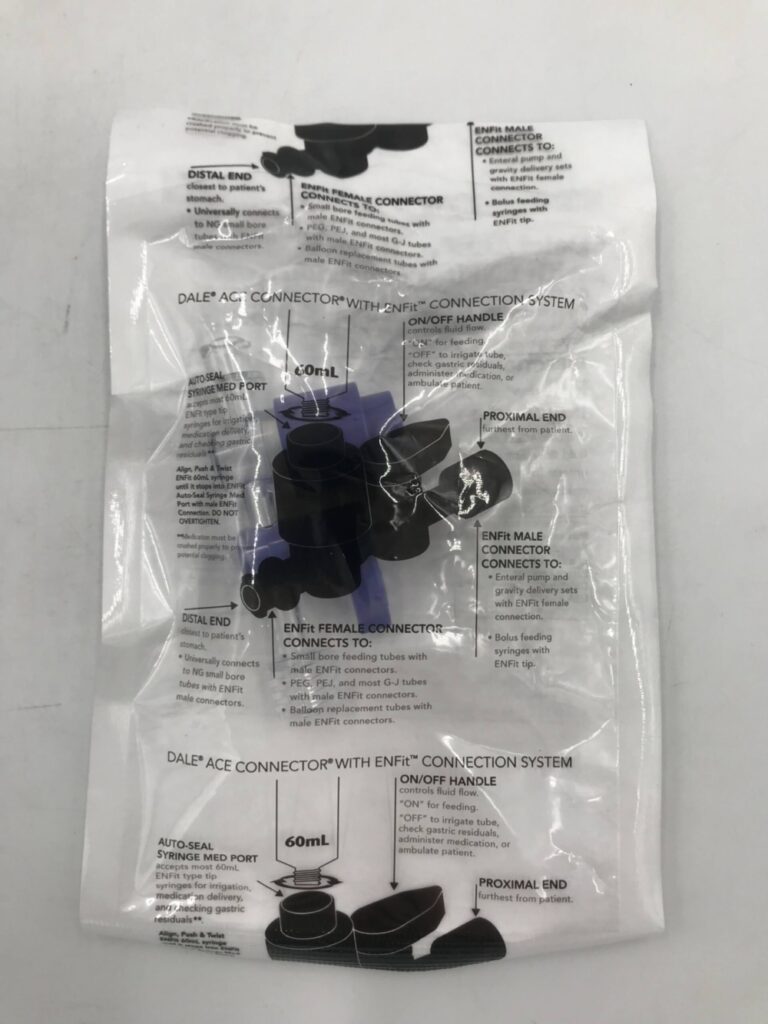 Dale Medical 485 Dale Ace Connector with ENFit Connection System (X ...