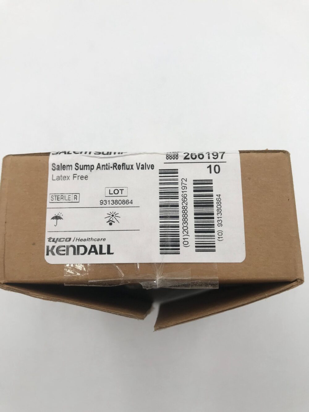 Tyco 266197 Kendall Salem Sump Anti-Reflux Valve Latex Free (10/Case ...