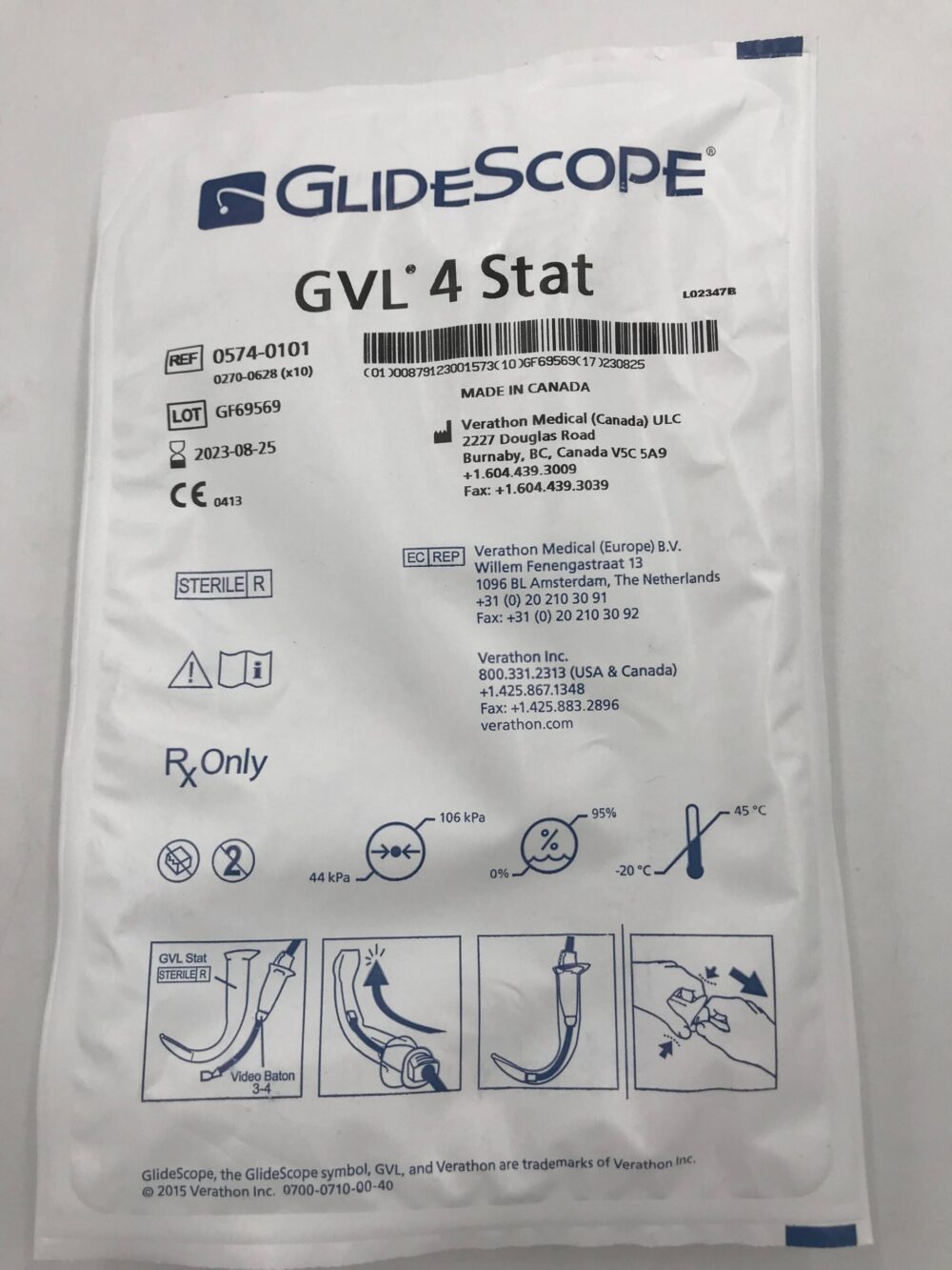 VERATHON 0574-0101 Glidescope Video Baton, GVL 4 Stat – GB TECH USA